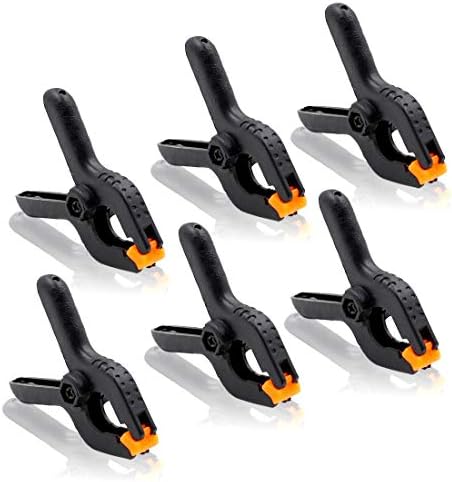 Luomorgo 20pcs Adjustable Nylon Mini Spring Clamps 2 inch Muslin Clamps ...