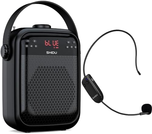 Amazon.com: SHIDU Voice Amplifier for Teacher with Portable Microphone ...