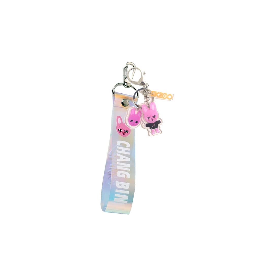 Buy KPOP Stray Kids Merch SKZOO Laser Phone Lanyard Keychain PVC Bag ...