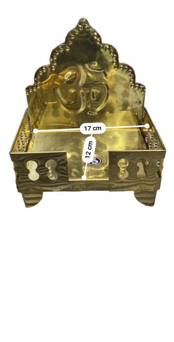 Buy JaiSakshi Pure Heavy Brass Singhasan or Seat Used in Temple for ...
