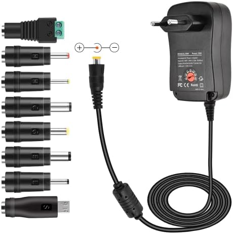 Milno Adaptateur Secteur Universel 30W AC à DC 3V 4.5V 5V 6V 7.5V 9V ...