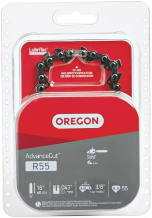 Amazon.com: PANZHENG Chainsaw Chain for 16-Inch Bars, S55, 3/8" LP ...