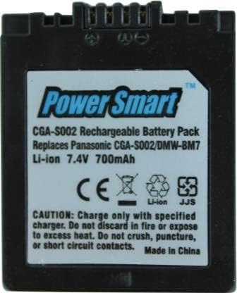 Buy Power Smart 700mAh Replacement for Panasonic CGA-S002, CGA-S002A ...