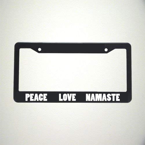 Amazon.com: Peace Love Namaste License Plate Holder : Home & Kitchen