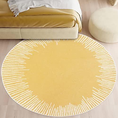 Amazon.com: Lahome Boho Round Rugs - 4Ft Washable Non-Slip Small Round ...