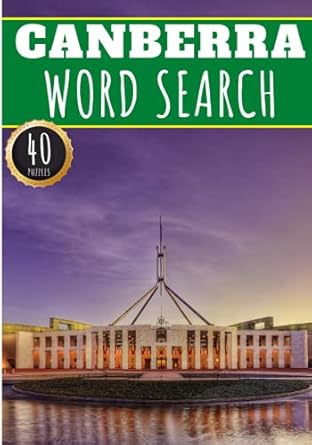Canberra Word Search: 40 Fun Puzzles With Words Scramble for Adults ...