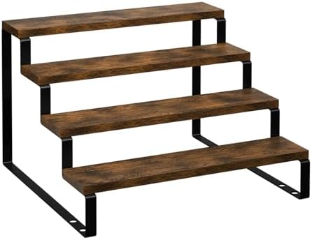 Amazon.com: 4-Tier Wood Display Riser Stand, Cologne Perfume Organizer ...