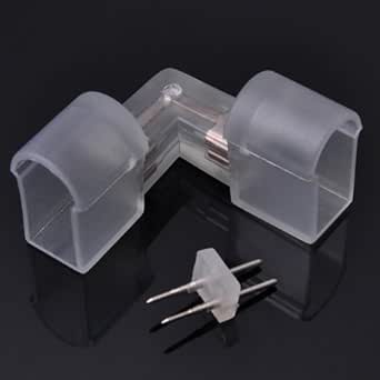 L Shape Wire Connector for Neon Rope Lights : Amazon.co.uk: Lighting