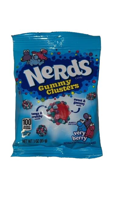 Amazon.com : Nerds Gummy Clusters Very Berry, 3oz : Grocery & Gourmet Food