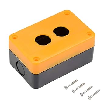 Amazon.com: uxcell Push Button Switch Control Station Box 22mm 2 Button ...