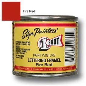 Amazon.com: Fire Red Pinstriping Lettering Enamel Paint, 1/2 Pint ...