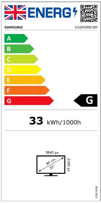 Samsung U32R590 32Inch Curved UHD 4K Monitor 3840x2160 HDMI, Dport ...