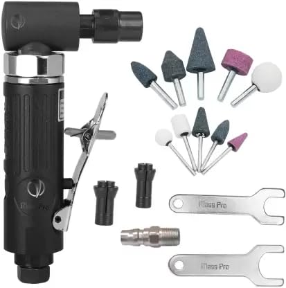 Mass Pro ersatile Pneumatic Right Angle Die Grinder with 6mm/3mm ...