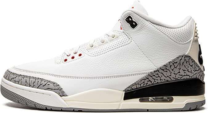 Buy AIR Jordan 3 Retro-Summit White/FIRE RED-Black-Cement GREY-DN3707 ...