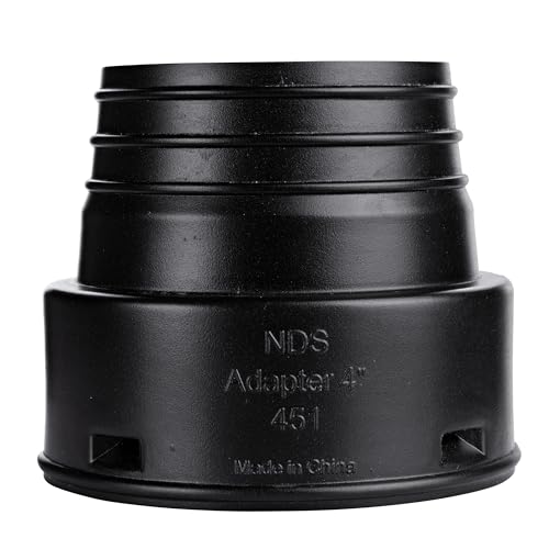 Snapklik.com : NDS 451 HDPE Corrugated Adapter, 4-Inch, For Spigot X 4 ...