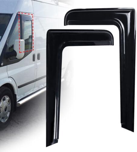 Wind Rain Sun Guard Deflectors L Shape Black Compatible with 2000-2014 ...