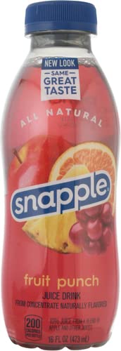 Amazon.com : Snapple Fruit Punch PL (16oz) : Grocery & Gourmet Food
