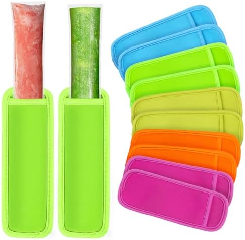 Amazon.com: MAQIHAN 10 PCS Reusable Ice Popsicle Holders - Ice Pop ...