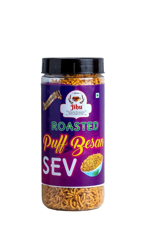 Jihu Roasted Besan Sev Roasted Bhujia Sev/Diet Bhujia/Diet/Puff Besan ...
