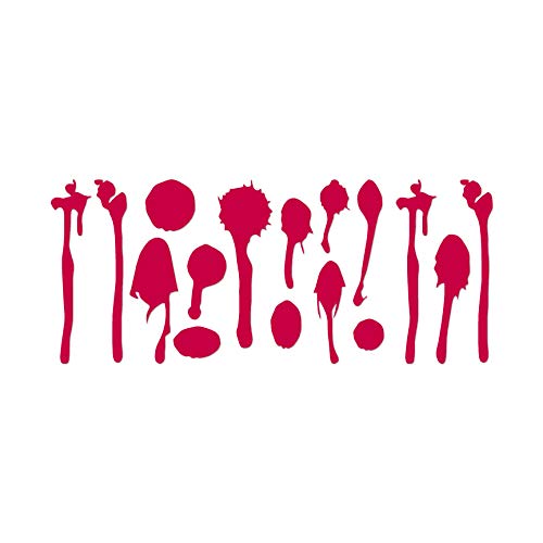 Amazon.com: Blood Paint Splatter - Vinyl Decal Sticker - 9" x 3.75 ...