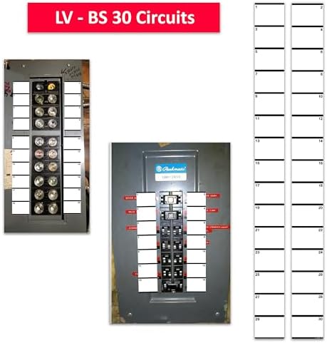 Amazon.com : Littversions 1.5" Fuse Side 30 Circuits 2 Labels Vinyl ...