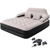 Amazon.com : DIMAR GARDEN Inflatable Couch Flocked Blow Up Couch ...