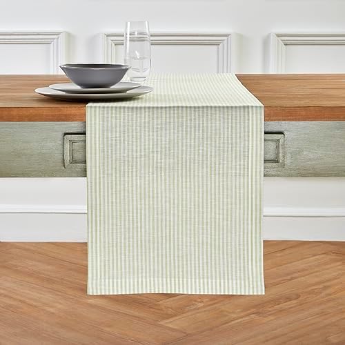 Amazon.com: Solino Home 100% Pure Linen Table Runner 14x48 Inch ...