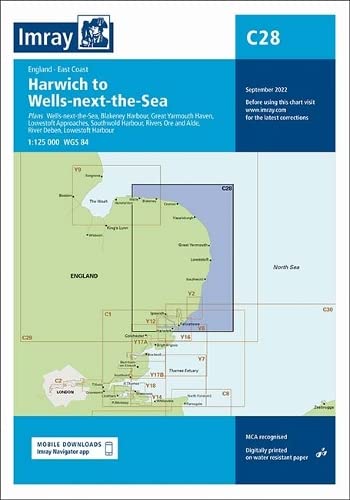 Imray Chart C28: Harwich to Wells-next-the-sea (C Series): Amazon.co.uk ...