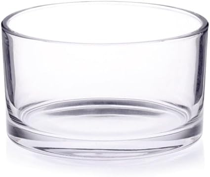 Colorlites – 50cl Clear Tub Candle Glass Jar- Empty Container for ...