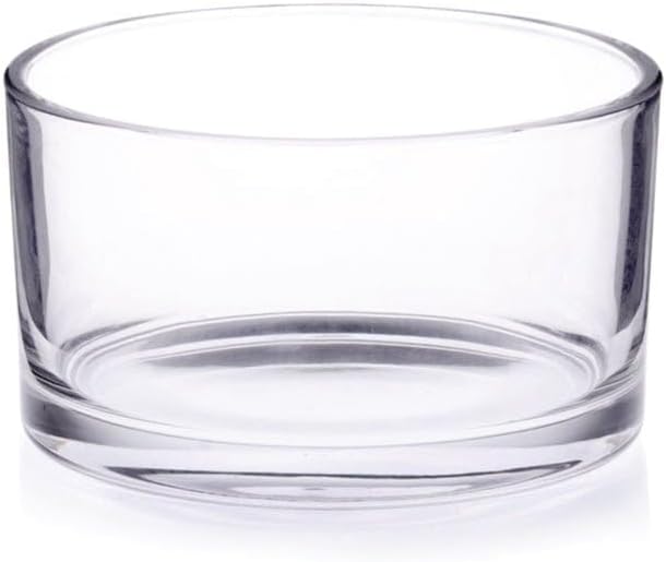 Colorlites – 50cl Clear Tub Candle Glass Jar- Empty Container for ...