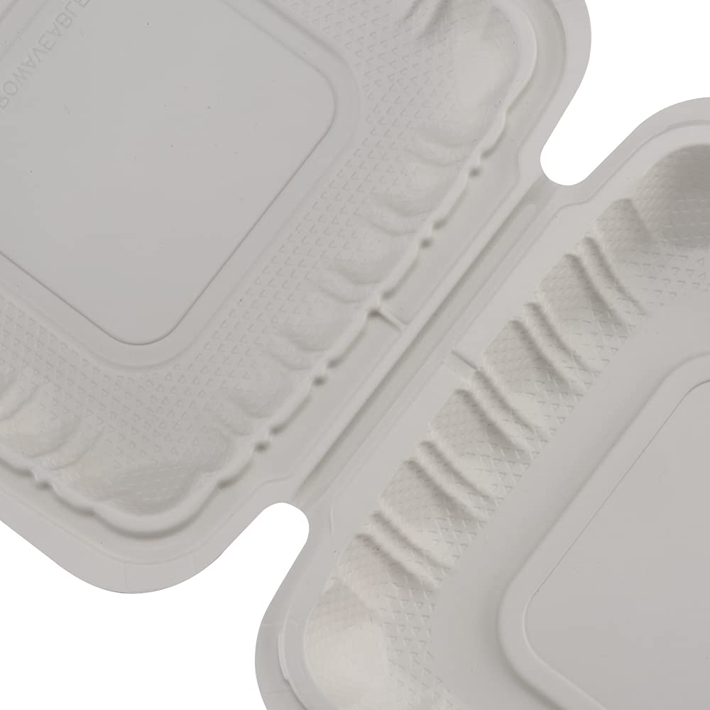 Snapklik.com : TIYA Clamshell Food Containers - White Bulk 150 Pack ...
