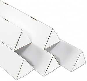 Amazon.com: Mailing Tube: Oyster White, Triangular, 2x36-1/4 in, 50 PK ...
