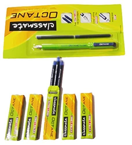 Ramega Classmate Octane Fountain Pen With 17 Extra Long Cartridge For ...