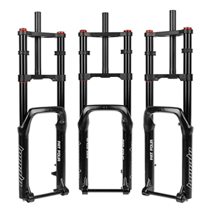 Fat Bike Fork ZTZ 20/26 Inch 5.0 Fat Tire Electric Mountain Bike Fork,Double Crown Inverted Air ...