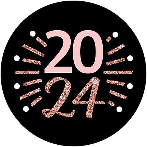 Amazon.com: Big Dot of Happiness Rose Gold Happy New Year - 2024 New ...