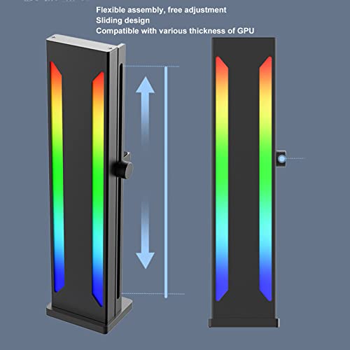 ciciglow ARGB GPU Support Bracket, 5V 3PIN ARGB Graphics Card GPU Brace ...