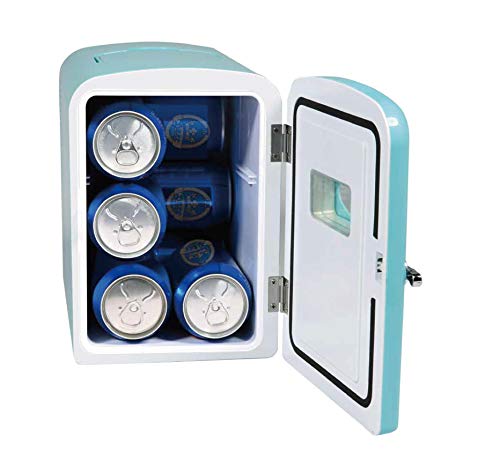 Frigidaire EFMIS175-BLUE Portable Mini Fridge-Retro Extra Large 9-Can ...