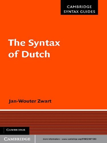 The Syntax of Dutch (Cambridge Syntax Guides) - Kindle edition by Zwart ...