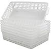 Amazon.com: Qskely 6-Pack A4 Paper Storage Baskets File Trays Baskets ...