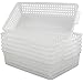 Amazon.com: Qskely 6-Pack A4 Paper Storage Baskets File Trays Baskets ...