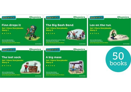 Read Write Inc. Phonics: Green Set 1 More Storybooks (Pack of 50 ...