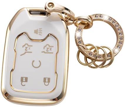 Amazon.com: Gematay for GMC Key Fob Cover with Keychain, Key Shell ...