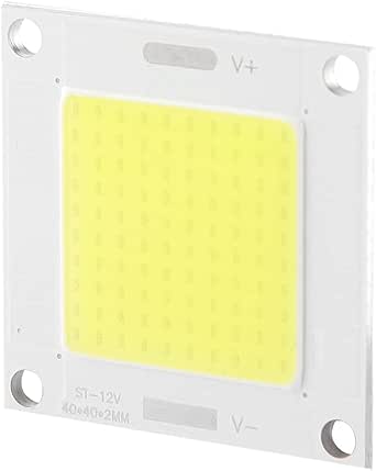50W COB LED Chip Panel Light, White Shell, 12 to 14V for DIY Projector ...