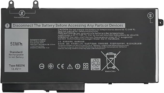 Laptrix R8D7N 0R8D7N Laptop Battery Compatible for Dell Latitude 5400 ...