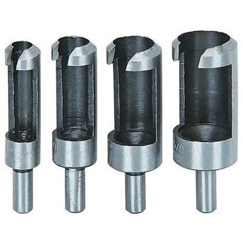 ARC-POWER for 4 Piece Wood Hole Plug Cutter Cutting Tool Set for Drill ...
