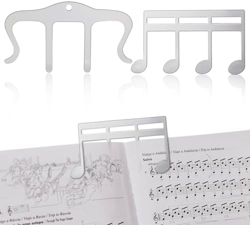 Amazon.com: Music Stand Page Holder- Clear Grip 2-Pack : Musical ...