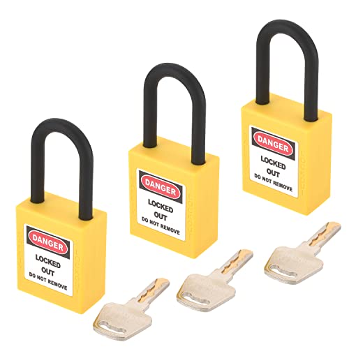 MroMax Lockout Tagout Lock, Safety Padlock Keyed Alike,Loto Security ...