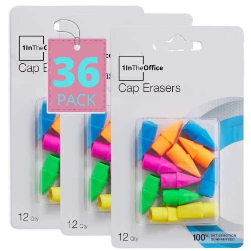 Snapklik.com : Pencil Cap Erasers, Assorted Colors, Arrowhead Caps Tops ...