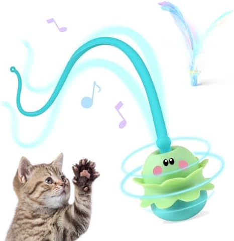 PAKESI Remote Control Smart Electric Cat Toy,Interactive Cat Toys for ...