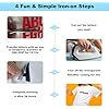 Amazon.com: 220 Pieces Iron on Letters for Clothing, 5 Sheets of Black ...